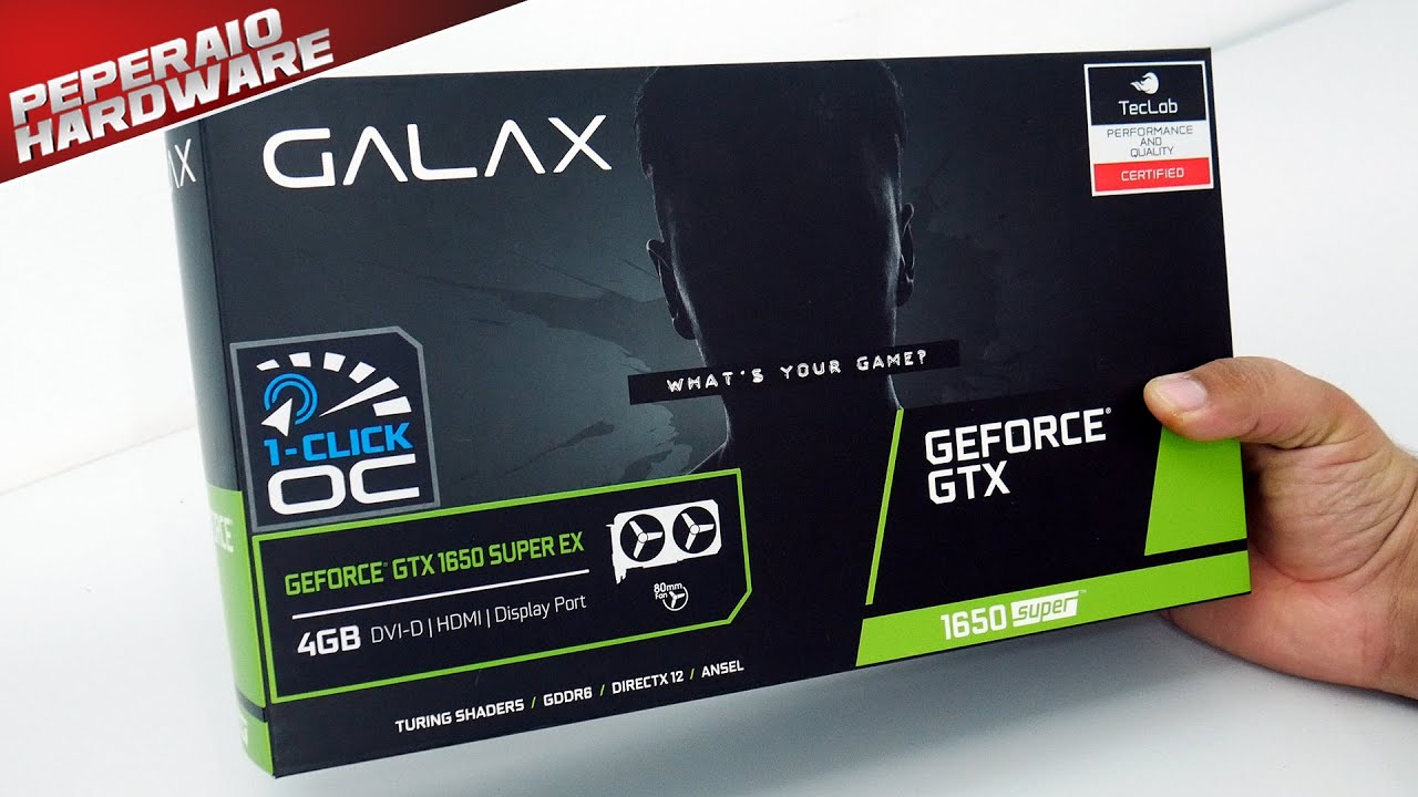 GALAX GTX 1650 Super EX 1-Click OC 4GB - Unboxing e Primeiras ...