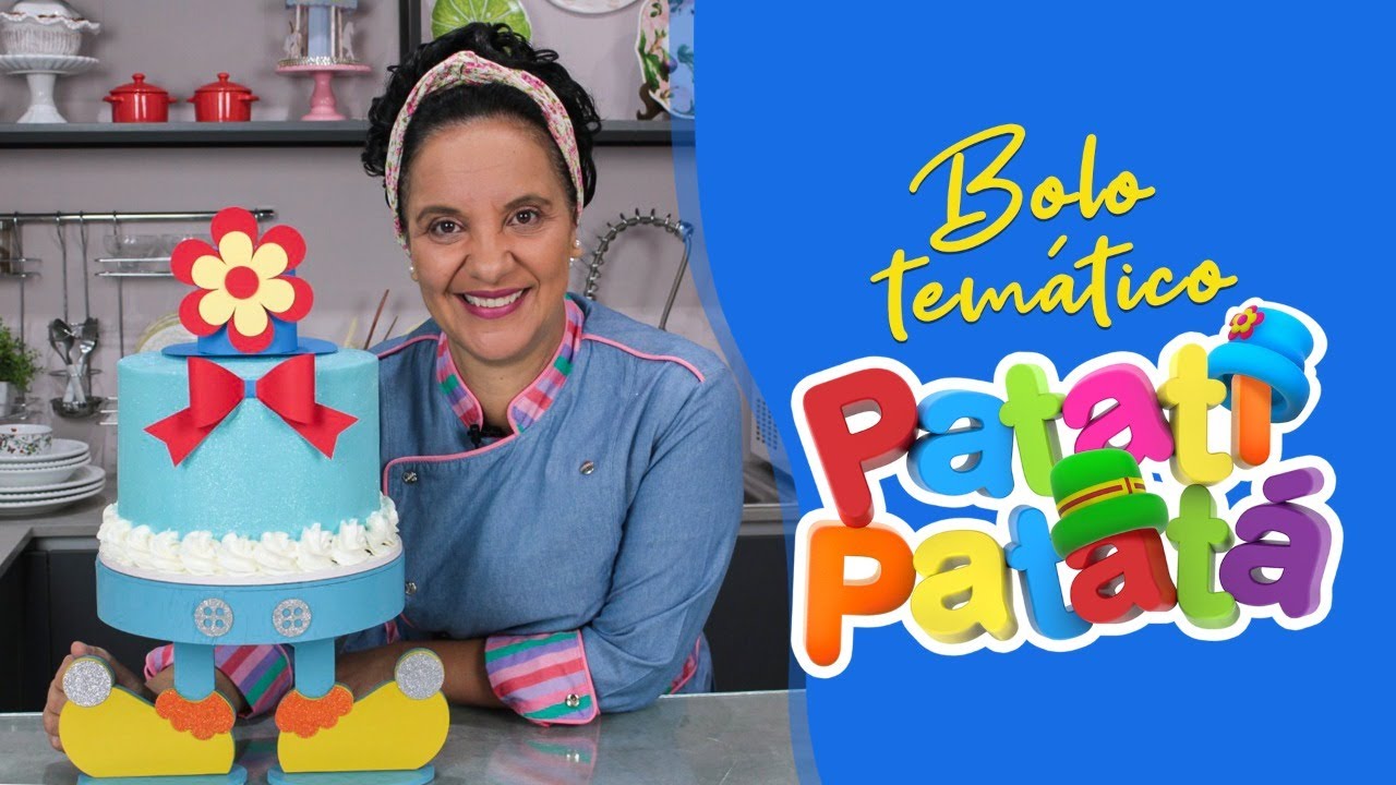 BOLO TEMÁTICO PATATI PATATÁ - CHEF LÉO OLIVEIRA - AxTudo
