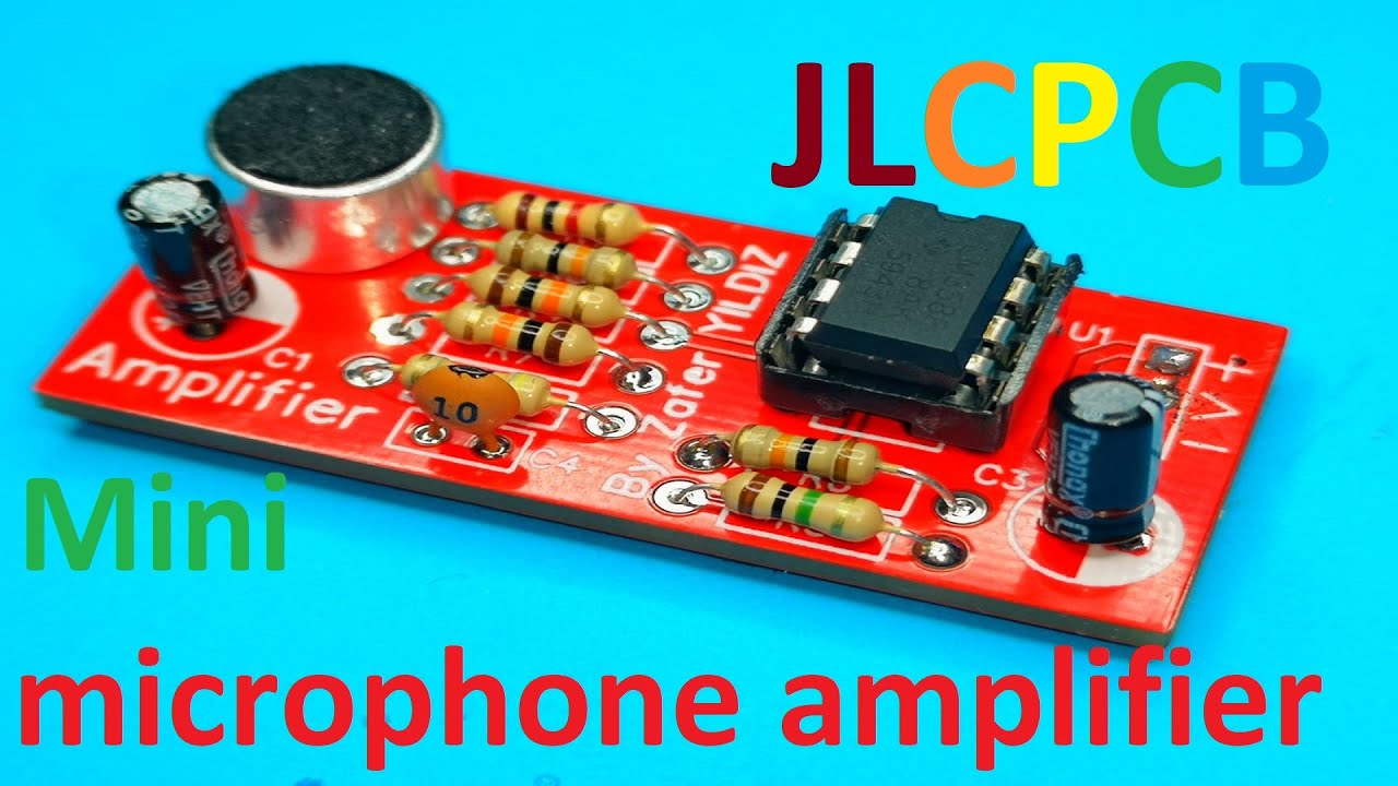 AMPLIFICADOR DE MINI MICROFONE - CIRCUITO PRÉ-AMPLIFICADOR PARA ...