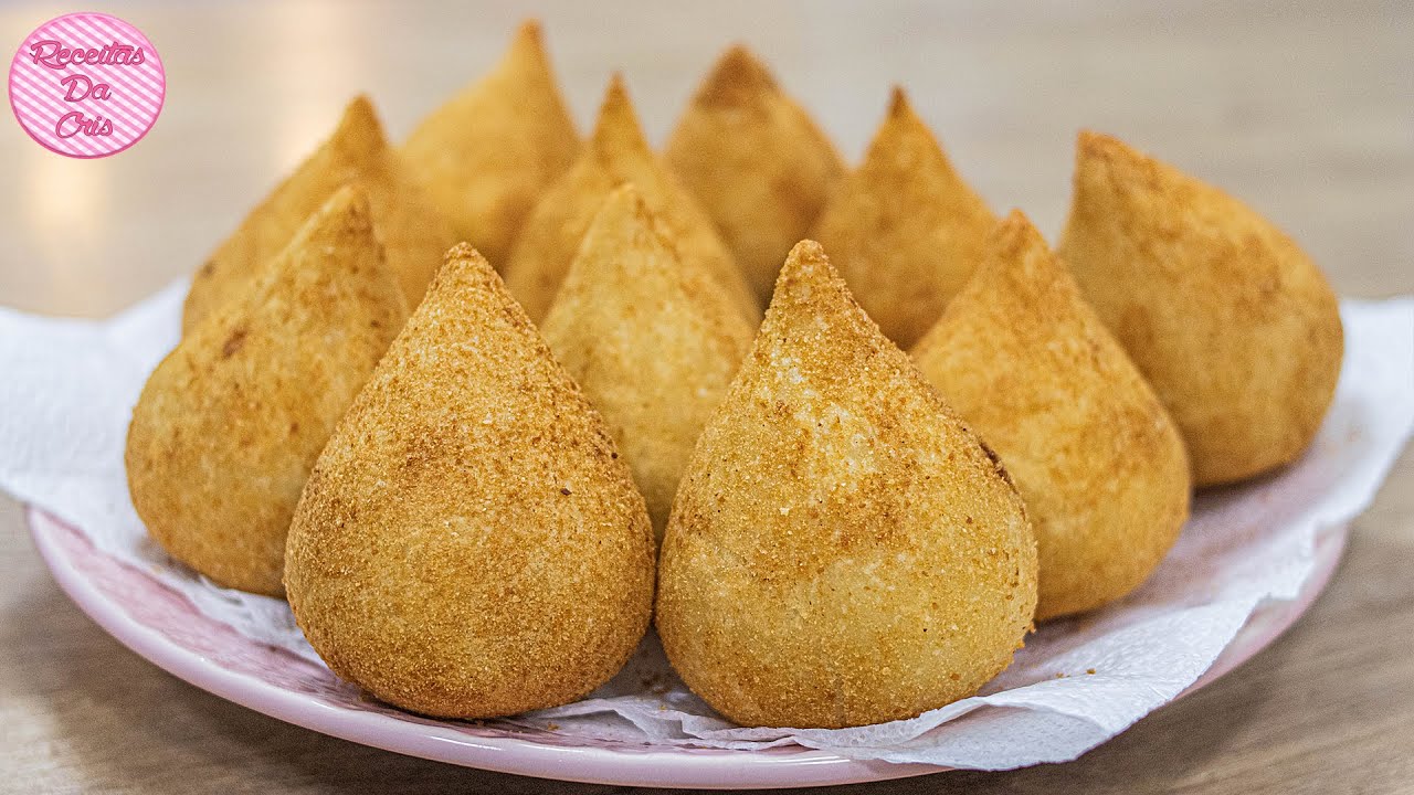 COXINHA DE FRANGO SIMPLES PARA INICIANTES | RECEITAS DA CRIS - AxTudo