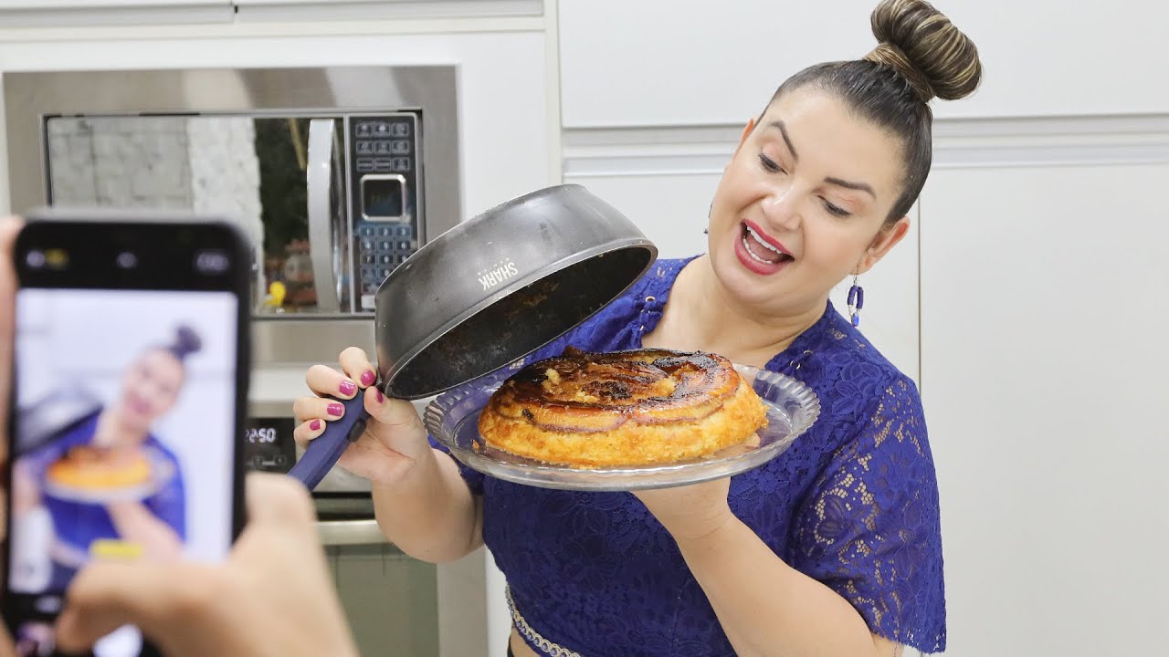 FIZ ESSE BOLO DE BANANA NA FRIGIDEIRA - AxTudo